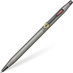 A.T. Cross Century Classic Limited Collection for Scuderia ferrari .Titanium Gray satin finish with polished black appointments and perforated clip modeled after the nose & cockpit of their racecar