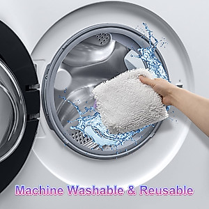 Steam Mop Replacement Pads for Shark Steam Mops S3500 Series S3501 S3601 S3550 S3901 SE450 S3801CO S3601D S2901 S2902 Steam Pocket Mop Pads Floor Cleaning Microfiber Reusable for Shark Mop Pads,6 Pack