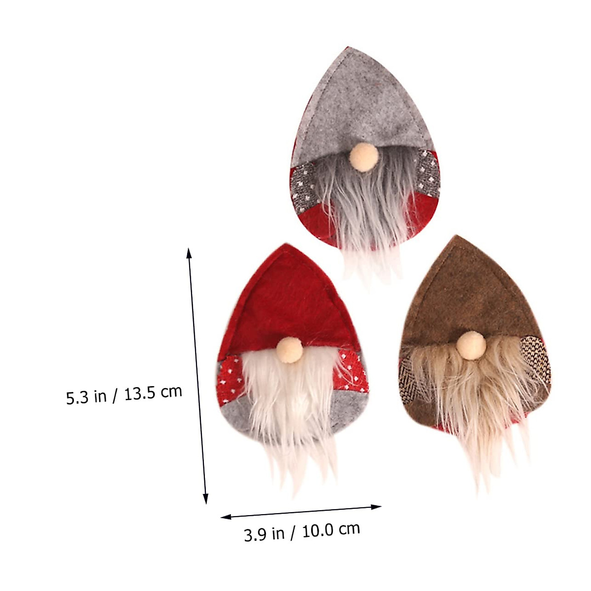 BESTOYARD 12 Pcs Cutlery Set Norse Decor Nativity Ornaments for Kids Xmas Kids Cutlery Wine Bottle Decor Forks Bag Mini Bottles Tableware Holder Elder Sweden Christmas Artificial Fur