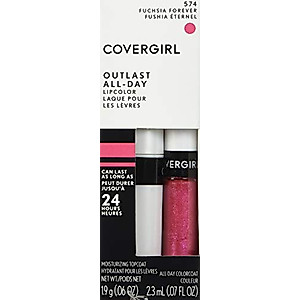 COVERGIRL Outlast All-Day Lip Color With Topcoat, Fuchsia Forever