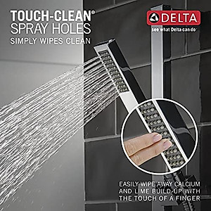 Delta Faucet Vero Single-Spray Touch-Clean Wall-Mount Slide Bar Hand Held Shower with Hose, Chrome 57530