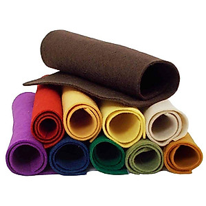 100% Wool Craft Felt - 14 Sheet Package - from National NonWovens Co.