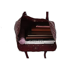 MKF Collection Tote Shoulder Bag for Women, Crossbody Purse & Wristlet -Pocketbook 3 PCs Handbag Set Beige