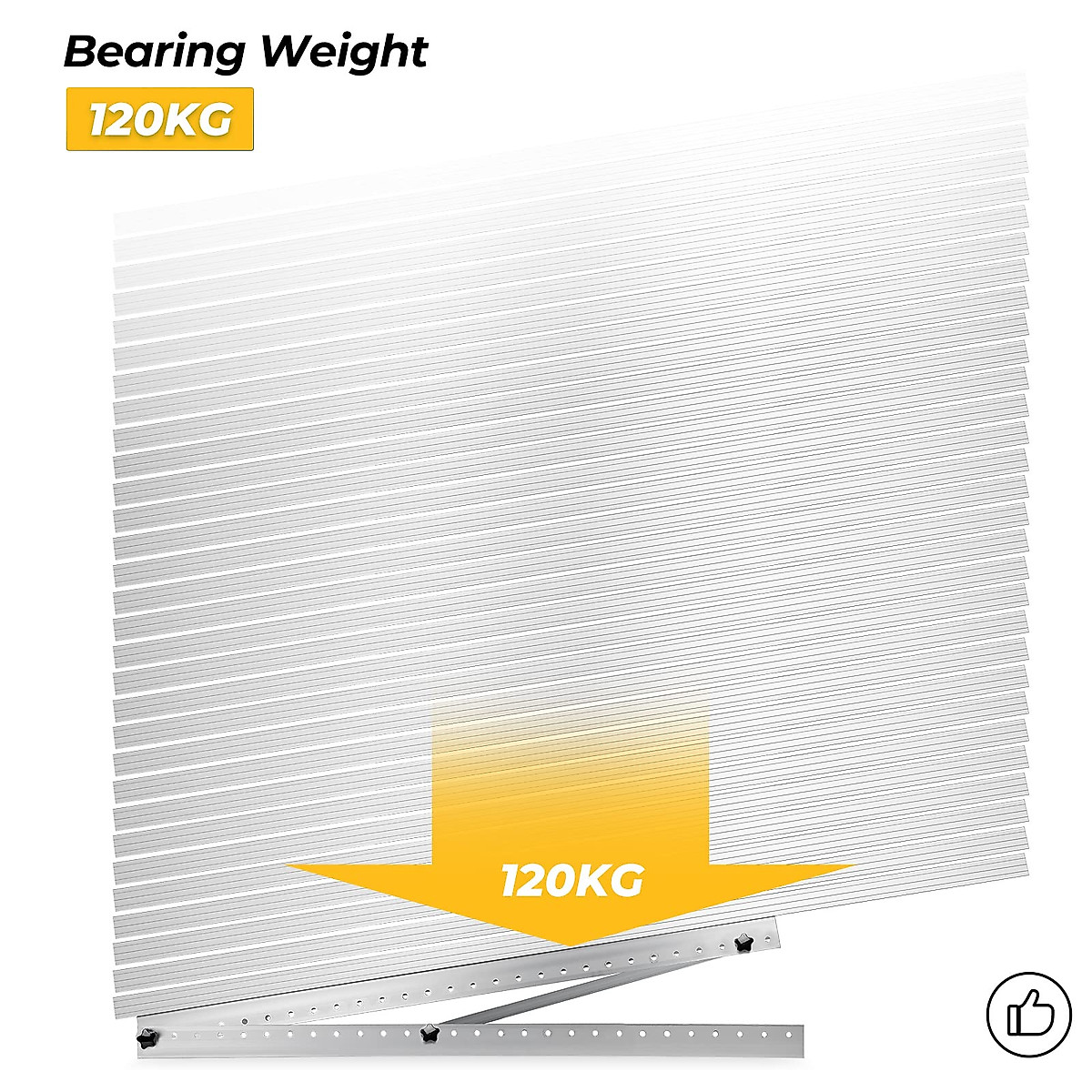 BougeRV 41in Adjustable Solar Panel Tilt Mount Brackets with Foldable Tilt Legs, Solar Panel Mounting Support up to 180 200 300 Watt Solar Panel for Roof, RV, Boat, and Off-Grid