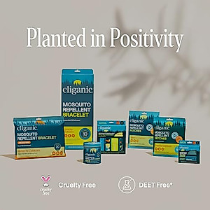 Cliganic Natural Mosquito Repellent Candle (Pack of 2) | Citronella, DEET Free, Essential Oil Infused for Outdoor, Camping | Burns 18 Hours