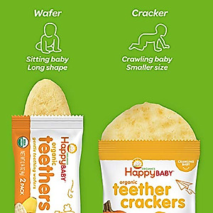 Happy Baby Organics Teether, Banana & Sweet Potato, 12 Count, Pack of 6