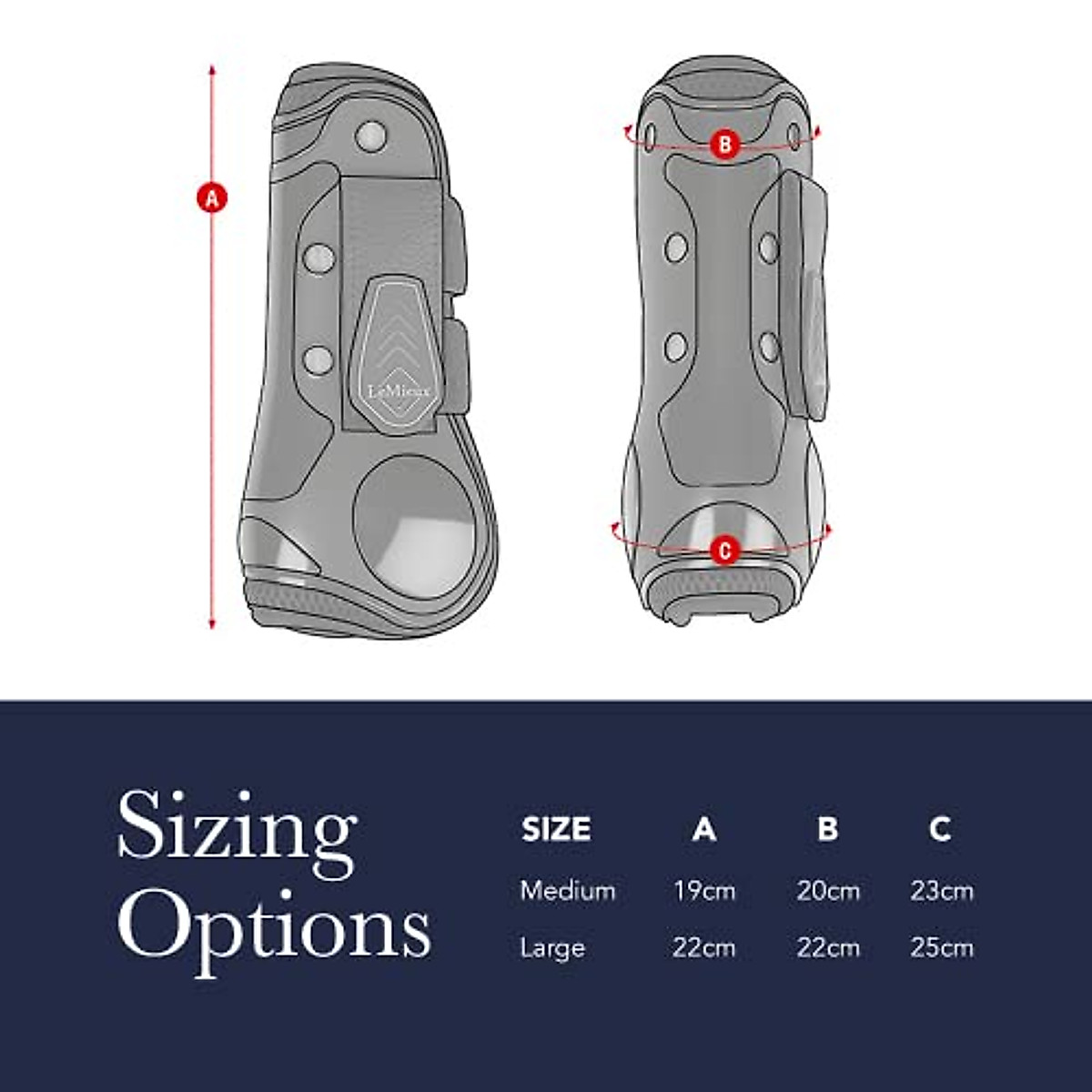 LeMieux Impact Responsive Horse Tendon Boots - Protective Gear and Training Equipment - Equine Boots, Wraps & Accessories - Tendon Protection and Support (Black/Medium)