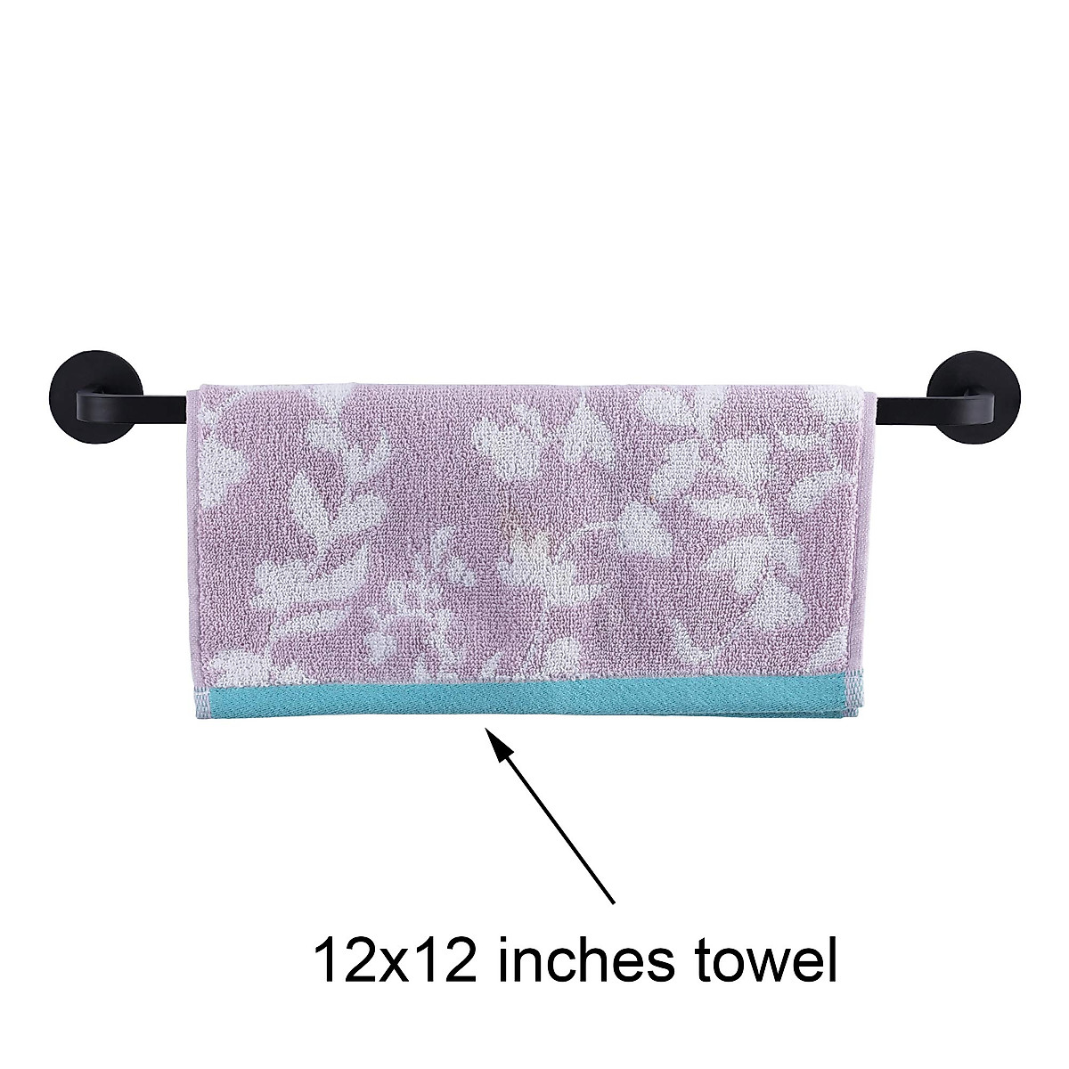16 Inches Magnetic Towel Bar for Refrigerator, Magnetic Towel Holder Towel Hook Hanger for Fridge, Kitchen Stove, Oven, Dishwasher, Sink Laundry Washing Machine Black