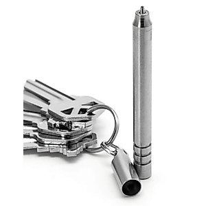 KeySmart Nano Pen - Stainless Steel Mini Ballpoint Key Ring Pen…