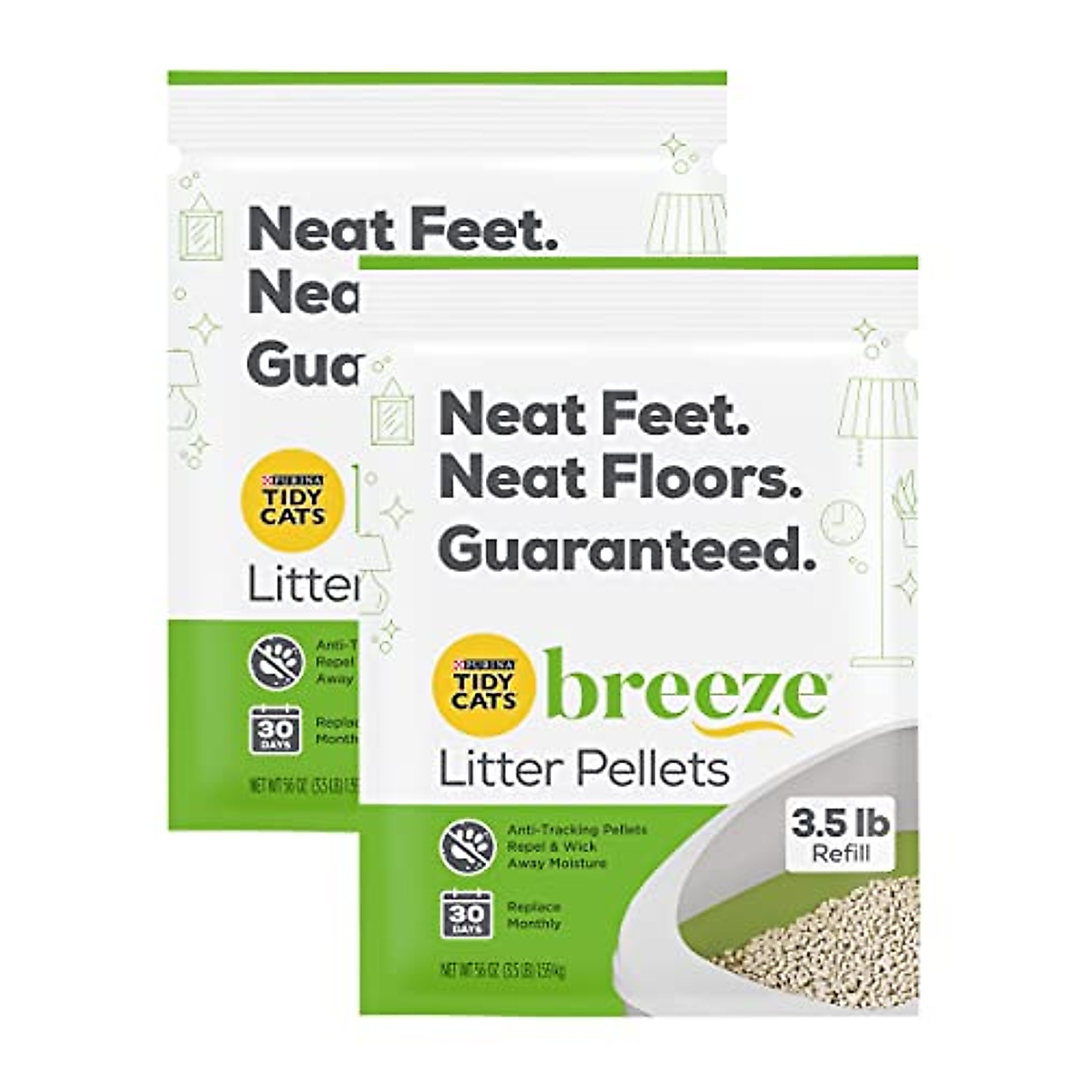 Purina Litter Tidy Cat Breeze Pellets, 3.5 lb, 2 Packs