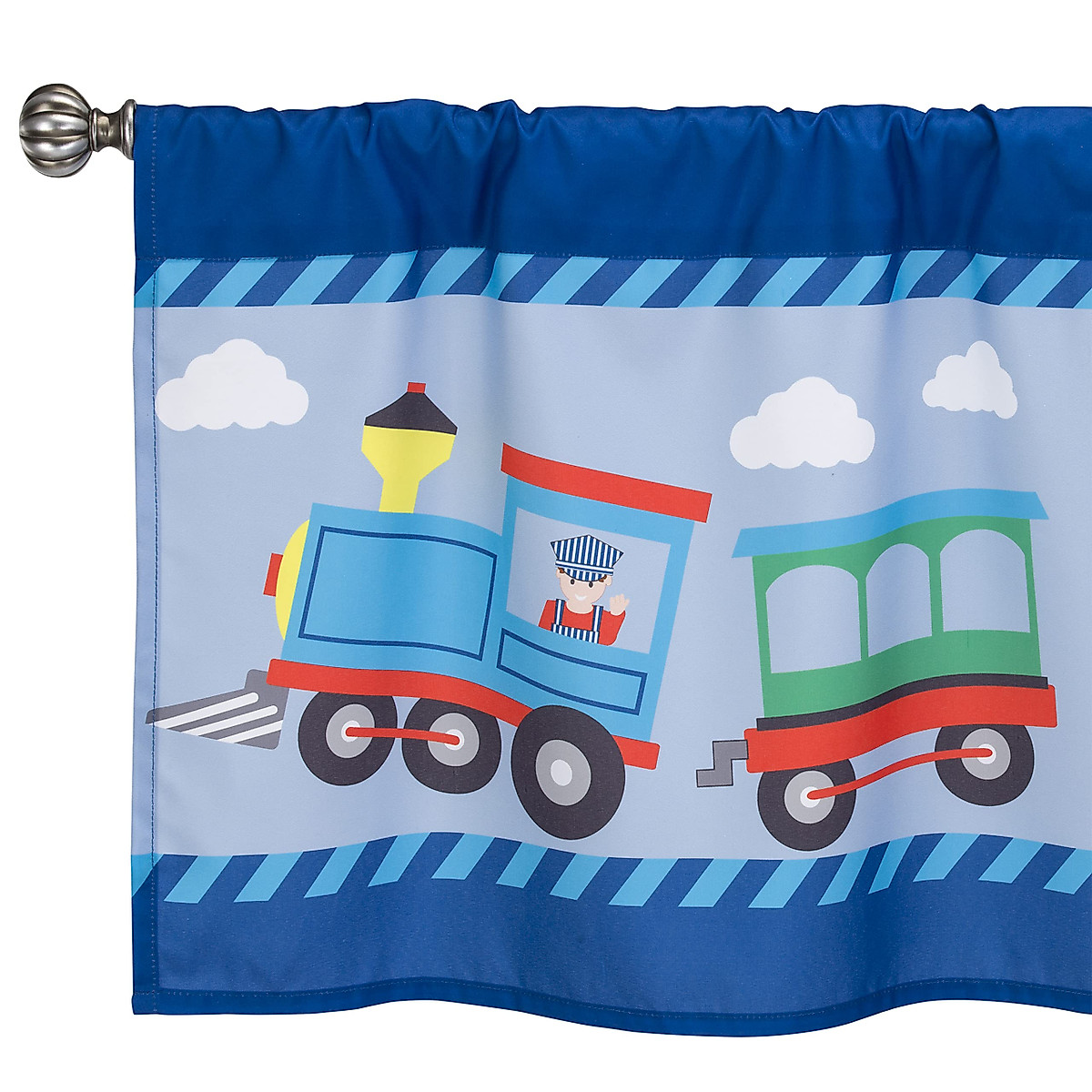 EVERYDAY KIDS Nursery Window Valance - Choo Choo Train