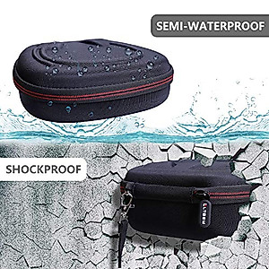 LTGEM Hard Case for Logitech USB Headset H390 / H430 / H570e and EAGLEND USB Headset/awatrue Computer Headset - Black+Grey