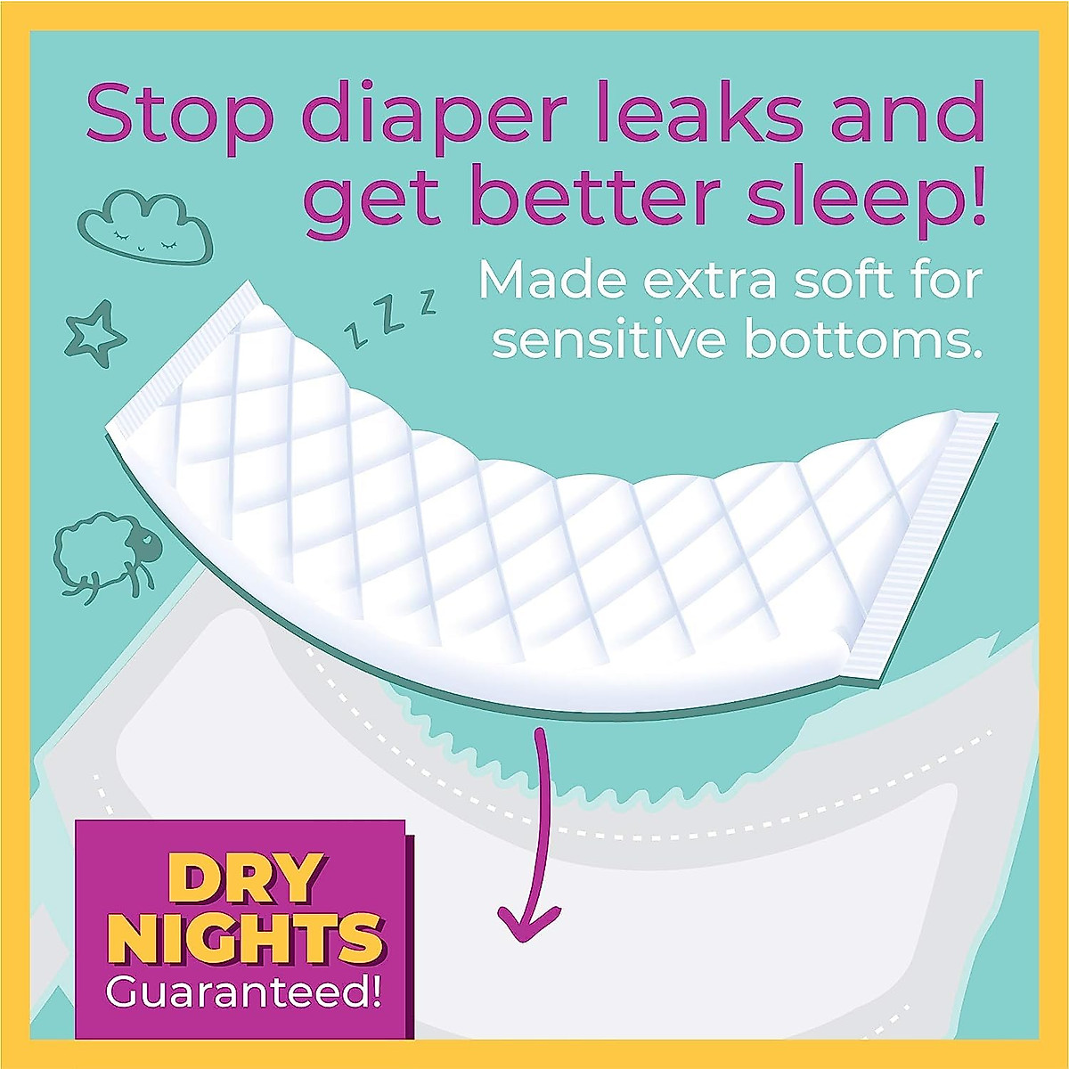 Select Kids Diaper Booster N-3, 96 Count - Baby Diaper Pads, Overnight Diapers, Newborn Diapers