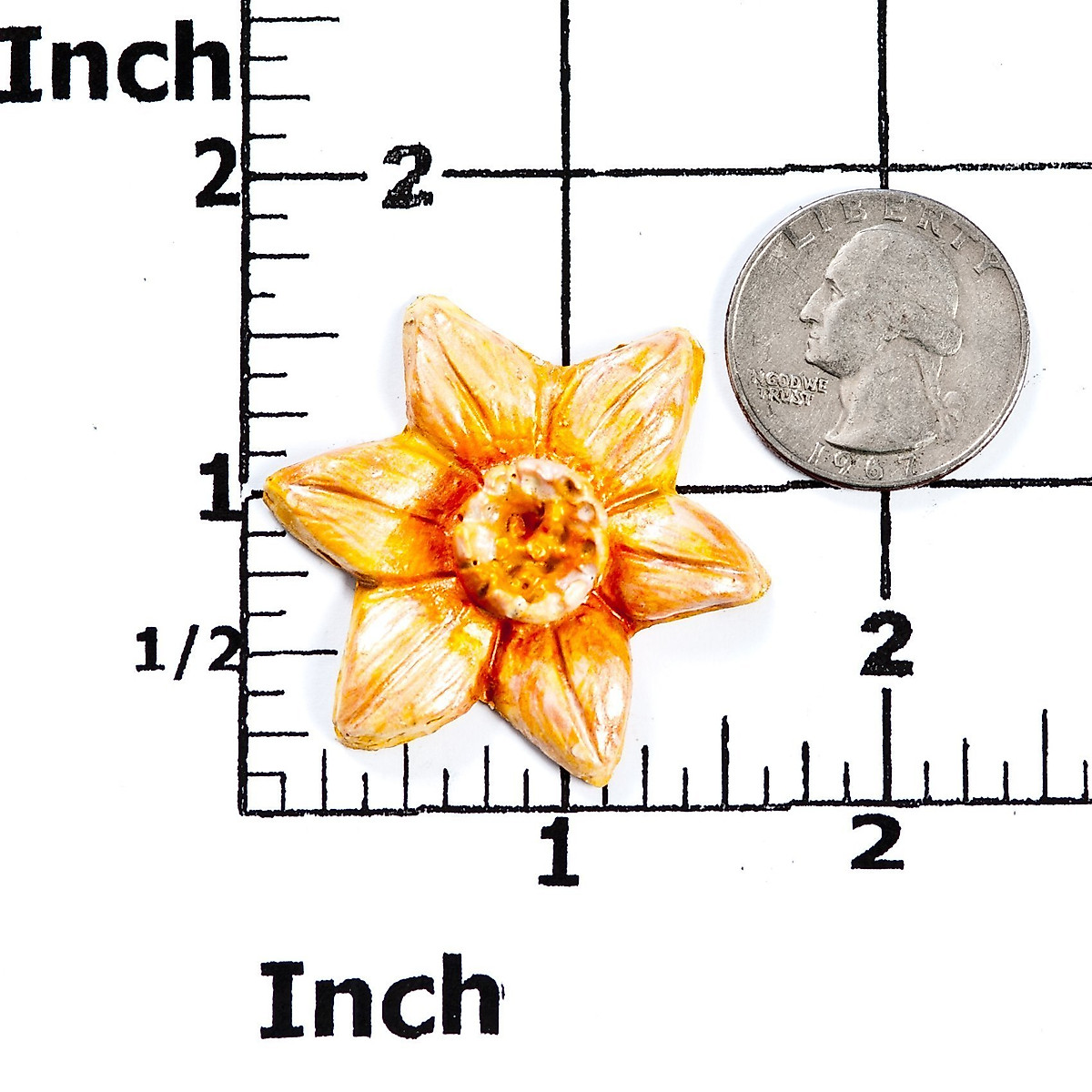 Daffodil Flower Silicone Mold Food Safe Fondant, Chocolate, Candy, Resin, Polymer Clay, Jewelry, Craft Mold. Flexible and easy to use.