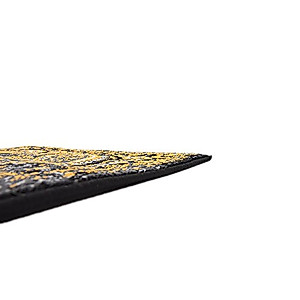 Unique Loom Imperial Collection Paisley, Distressed, Border, Vintage, Modern, Abstract Area Rug, 2 x 3 ft, Black/Orange