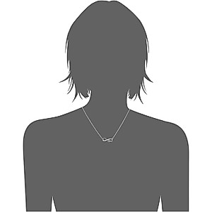 Amazon Essentials womens 925 Sterling Silver AAA Cubic Zirconia Infinity Hope Necklace, 18", (previously Amazon Collection)