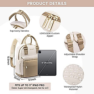 LOVEVOOK Mini Backpack for Women Girls Stylish Waterproof Backpack Purse with USB Port, Cute Daypack for School Travel Party