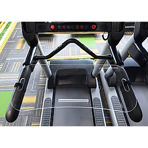 Stylezone Treadmill Laptop Computer Desk Setup Acrylic Laptop Computer iPad MacBook Book Holder and Stand on Treadmill Workstation with Protective Stop Block Curvy