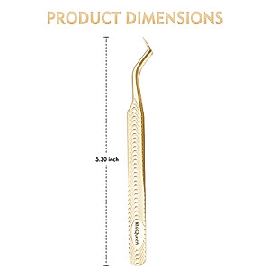 Ms.Queen Lash Tweezers for Eyelash Extension-Professional Lashing Tweezers for Mega Volume Mink Eyelashes Extensions Applying