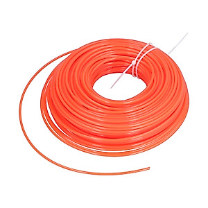 jerss Trimmer Line 3Mm Round Wire Brush Accessory 50M Cutting Machine Grass Cord Wire Brush Cutter Nylon Rope for Orange Sawing Machine Circular Attachments