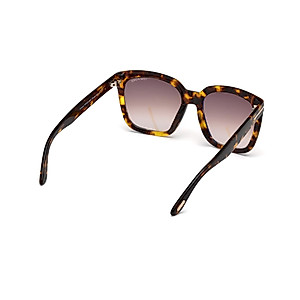 Tom Ford Sunglasses FT0502 SUNGLASS PANT AMARRA, Brown (Avana Scura/Marrone Grad), 55