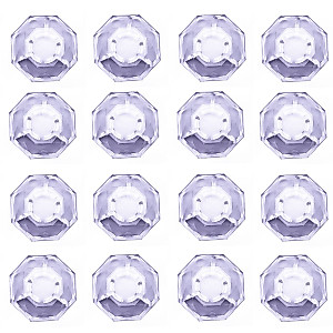Jiayouy Clear Diamond Style Guitar Effect Pedal Footswitch Toppers Foot Nail Cap Protection Cap for Guitar Effect Pedal Protection Cap 16-Pack