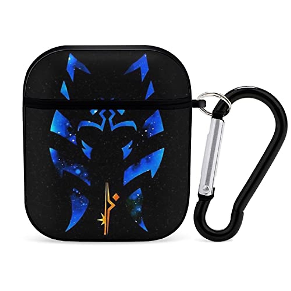 Ahsoka Tano Fulcrum Easy to Install and Remove Bluetooth Earphone Case with Hook for Airpods 1 and Airpods 2, Dust Proof, Drop Proof, Scratch Proof. Not Easy to Fall Off