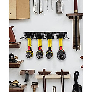 WellMall Power Tool Organizer Holder - Wall Mount Style for Power Tool Drill as Heavy Duty Tool Shelf & Tool Rack with Compact Design, Great as Tool Utility Shelves & Great as Gifts for Him Men