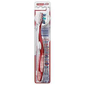 Colgate 360 Optic White Toothbrush, Medium, 1 Count