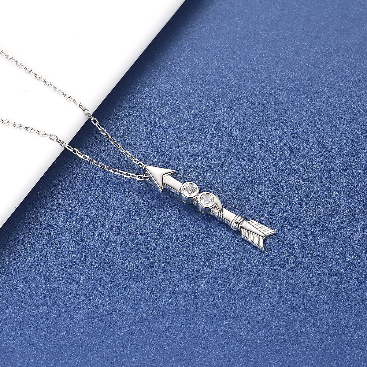 I am enough Semicolon Necklace 925 Sterling Silver Inspirational Arrow Pendant Mental Health Jewelry for Women