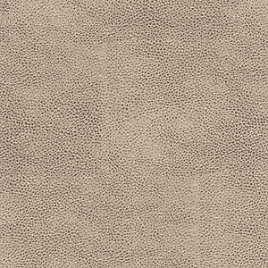 Homepop Home Decor | Upholstered Faux Leather Round Storage Ottoman | Ottoman with Storage for Living Room & Bedroom, Taupe Brown