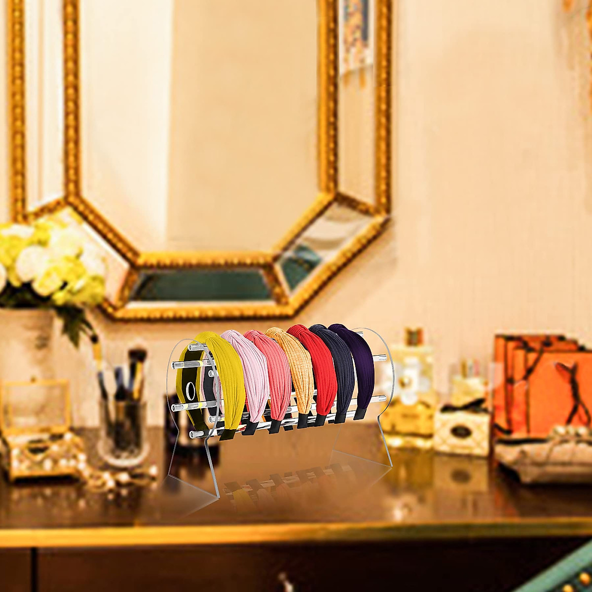 TOOPILAT Headband Holder,Hairband Display Stand, Clear Jewelry Organizer for Girl Women Gifts, The Perfect Headband Display Organizer