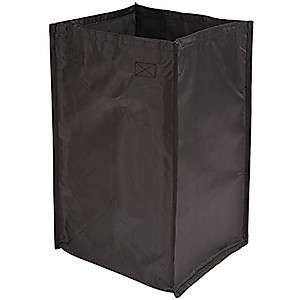 TAG Hardware Full Extension Pullout Laundry Hamper with Removable Bag Polished chrome (24" W 2 removable small bags)