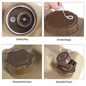 Lineslife Water Container with Spigot, 3.4 Gallon Portable Water Storage for Camping, 13L