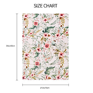 insular Floral Car Seat Covers for Babies, Infant Minky Car Seat Canopy Cover for Boys Girls, Newborn Carseat Cover, Breasstfeeding Nursing Cover, Rose