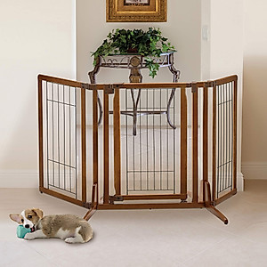 Richell Premium Plus Freestanding Pet Gate with Door