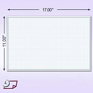 Next Day Labels 11x17 / Blueprint and Graph Paper (1 Pad, 50 Sheets Per Pad)