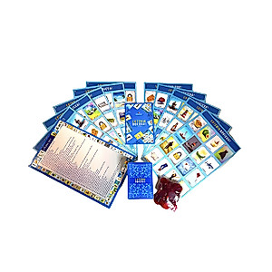 SJ Entertainment Puerto Rico Bingo Loteria Boricua - Millennial Bilingual Puerto Rican Game - Bingo Twist with PR Cards - Party Game with Translation