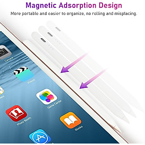 Stylus Pencil 1st Generation for Apple with 10X Fast Charge & Palm Rejection Compatible with iPad Pro 11/12.9, iPad 10/9/8/7/6, iPad Mini 5/6, iPad Air 3/4/5