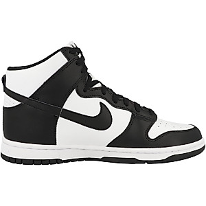 Nike Men's Dunk High Retro Shoes, White Black Total Orange, 13