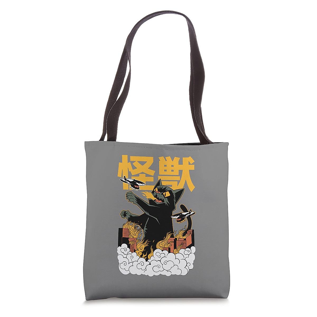 Kaiju Anime Cat Monster Japanese Tote Bag