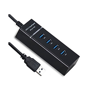 XBOSS C8 4 Port USB 3.0 Hub High Speed 5Gbps Transfer Speed Lightweight USB Cable Adapter for PS4/PS4 Slim/Ps4 Pro/XBOX ONE/XBOX360/Computer Laptop PC