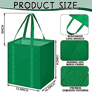 20 Pack Reusable Grocery Bags Shopping Tote Bags with Handles Heavy Duty Foldable, Washable (Multicolor)
