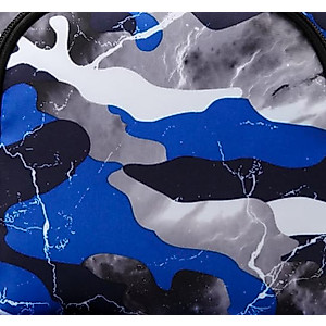 BLUEFAIRY Kids Backpack Boys Elementary School Bags Primary Middle School Book Bags for Teens Kindergarten Sturdy Waterproof Lightweight Durable Travel Gifts 17 Inch Ages 6-12 (Camo Blue)