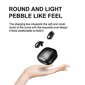 Xmenha True Wireless Earbuds with Earhooks Sport Bluetooth 5.1 Ear Buds IPX7 Waterproof Running Workout Headphones with Microphone in Ear Noise Cancelling Headset for Android iOS Sports Gym Hiking