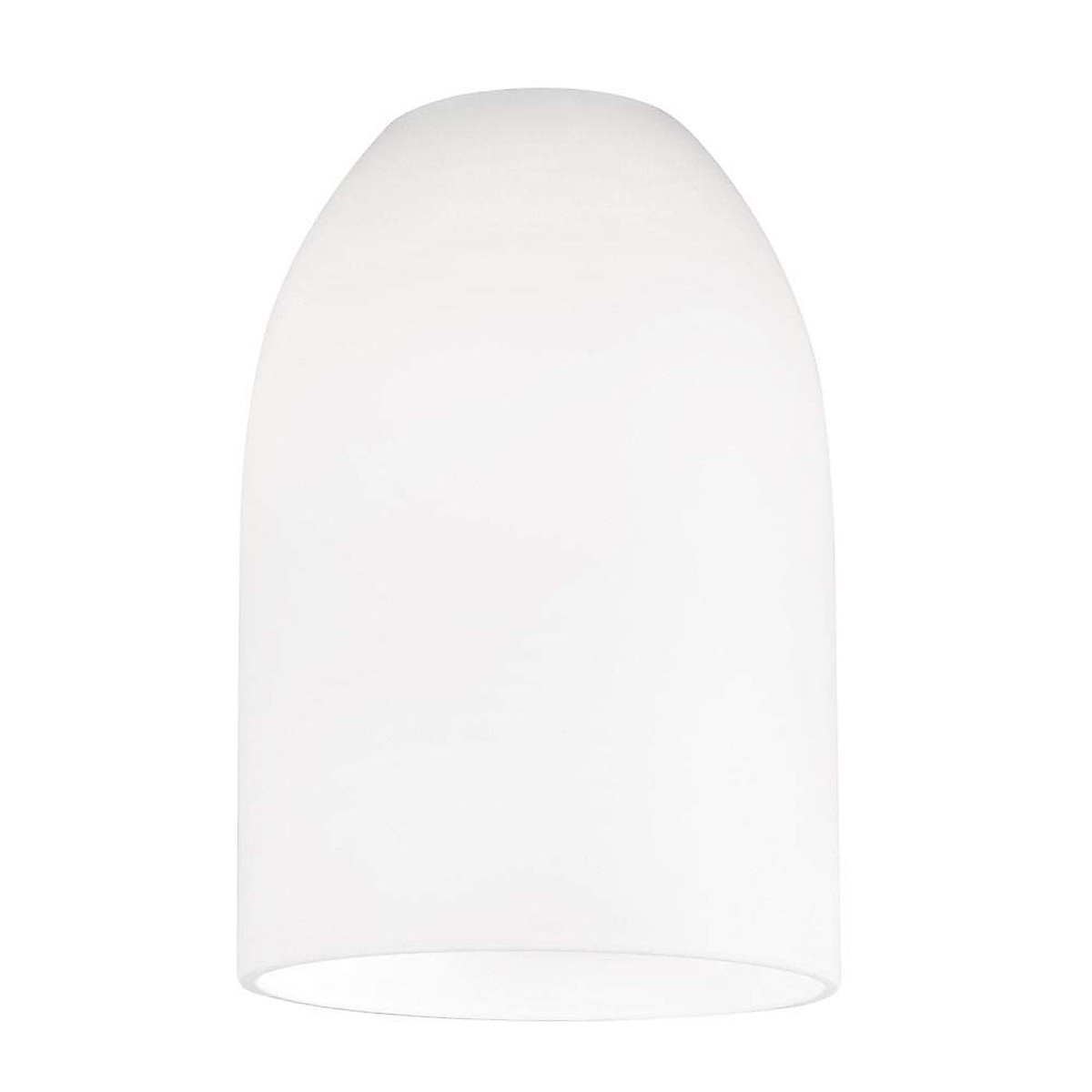 White Dome Glass Shade - Lipless with 1-5/8-Inch Fitter Opening