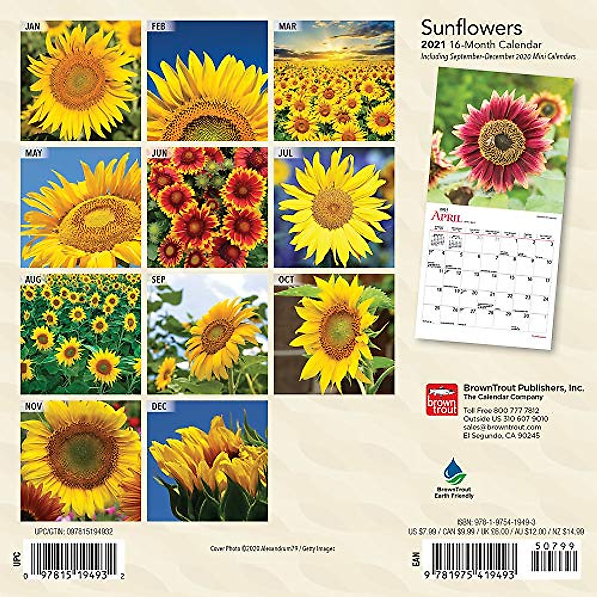Sunflowers 2021 Calendar