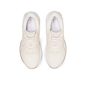 ASICS Women's GT-1000 10 Running Shoes, 8.5, Cream/Watershed Rose