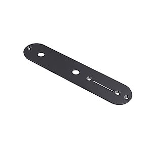 Rubatone Guitar Control Plate for Fender Tele Telecaster Squier Style Electric Guitar Metal Black 34.2mm Width.