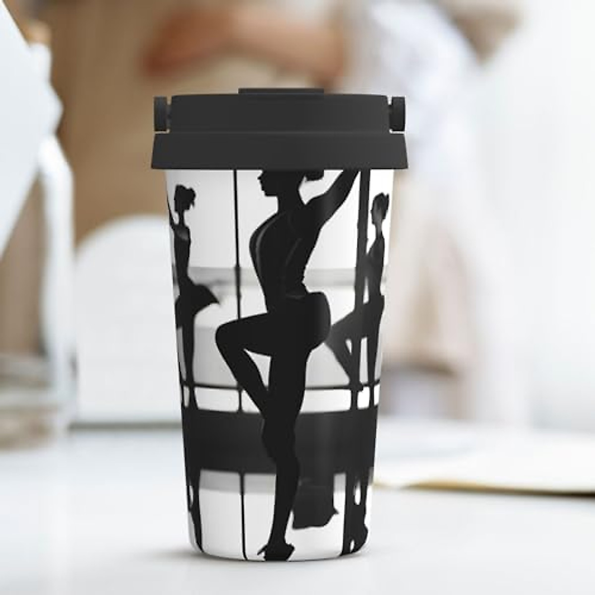WANGZHAO new love gymnastics Print Double Wall Stainless Steel Vacuum Insulated Tumbler Cup Home Thermal Cup